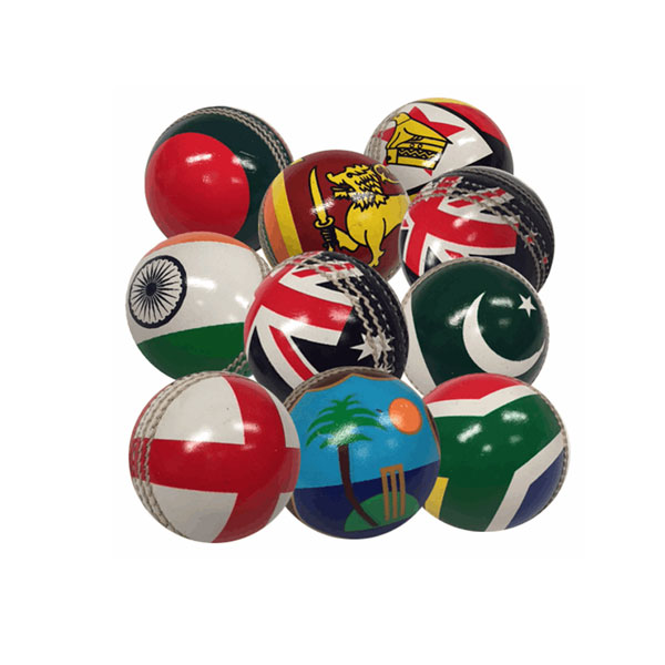 Hunts County Hard Leather Cricket Flag Ball - England, Australia, India ...